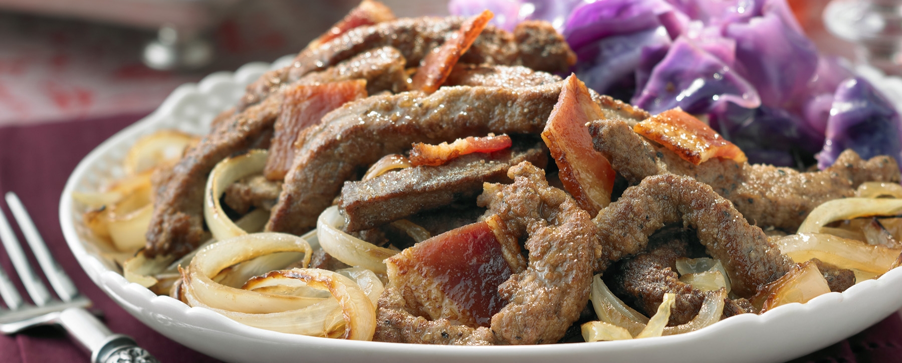 Sauteed Liver with Caramelized Onions and Smoked Bacon - Rumba Meats
